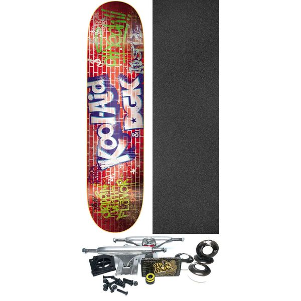 DGK Skateboards x Kool-Aid Crash Lenticular Skateboard Deck - 8 x 32 - Complete Skateboard Bundle